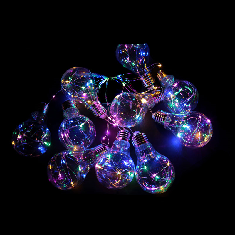 LUZ LED A PILAS AMPOLLETA 3MTS MULTICOLOR - Xian Zhu