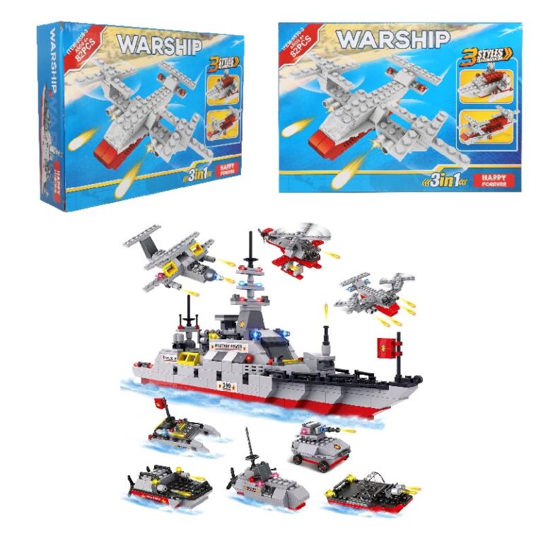 JUGUETE ARMABLE BARCO DE GUERRA/AVION - Xian Zhu