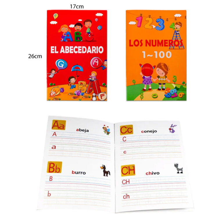 CUADERNO DE EJERCICIOS PARA NIÑOS - EL ABECEDARIO Y LOS NUMEROS - Xian Zhu